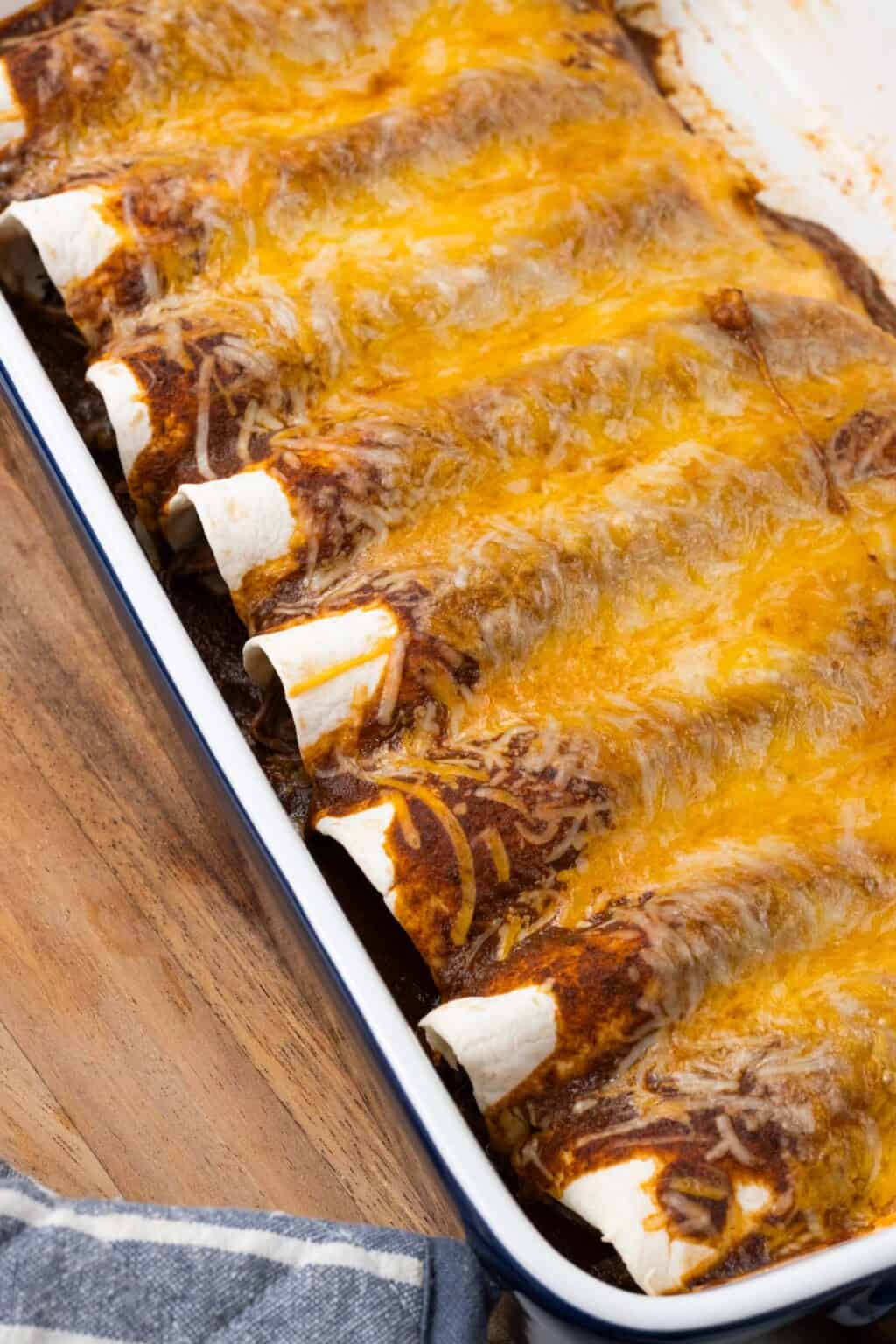 Easy Shredded Beef Enchiladas with Slow Cooker Beef