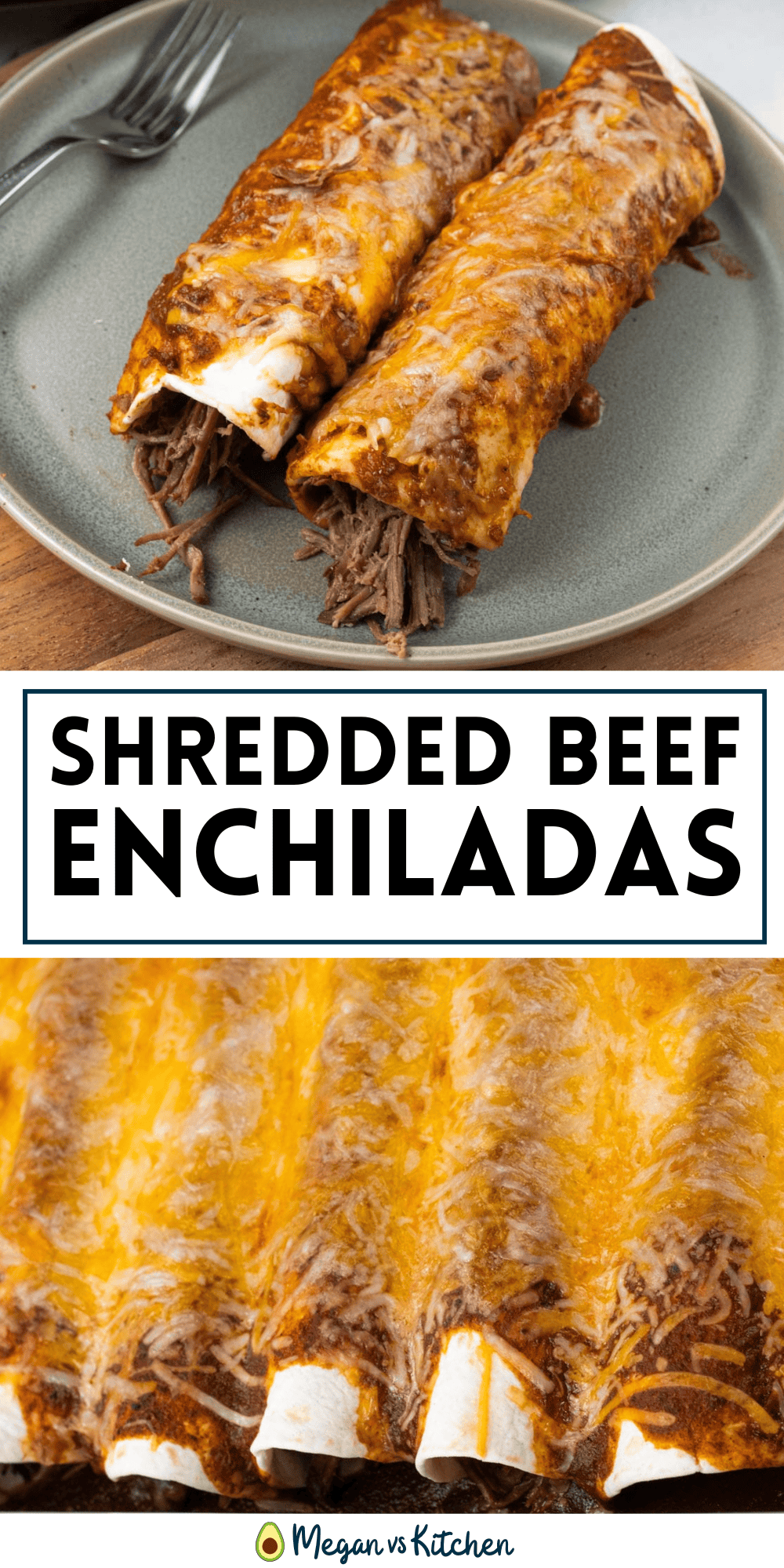 Easy Shredded Beef Enchiladas with Slow Cooker Beef