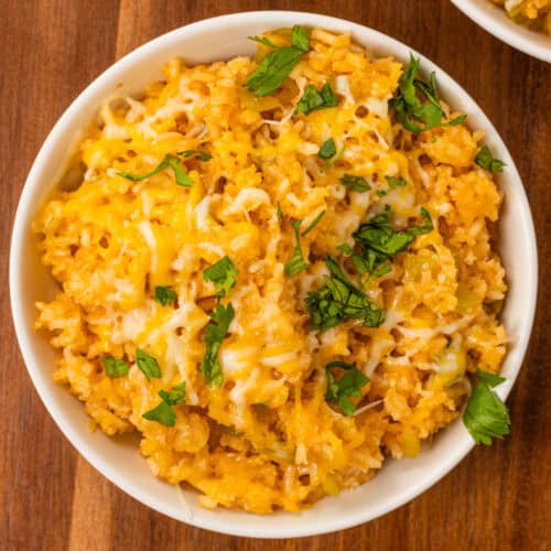 Quick & Easy Cheesy Mexican Rice
