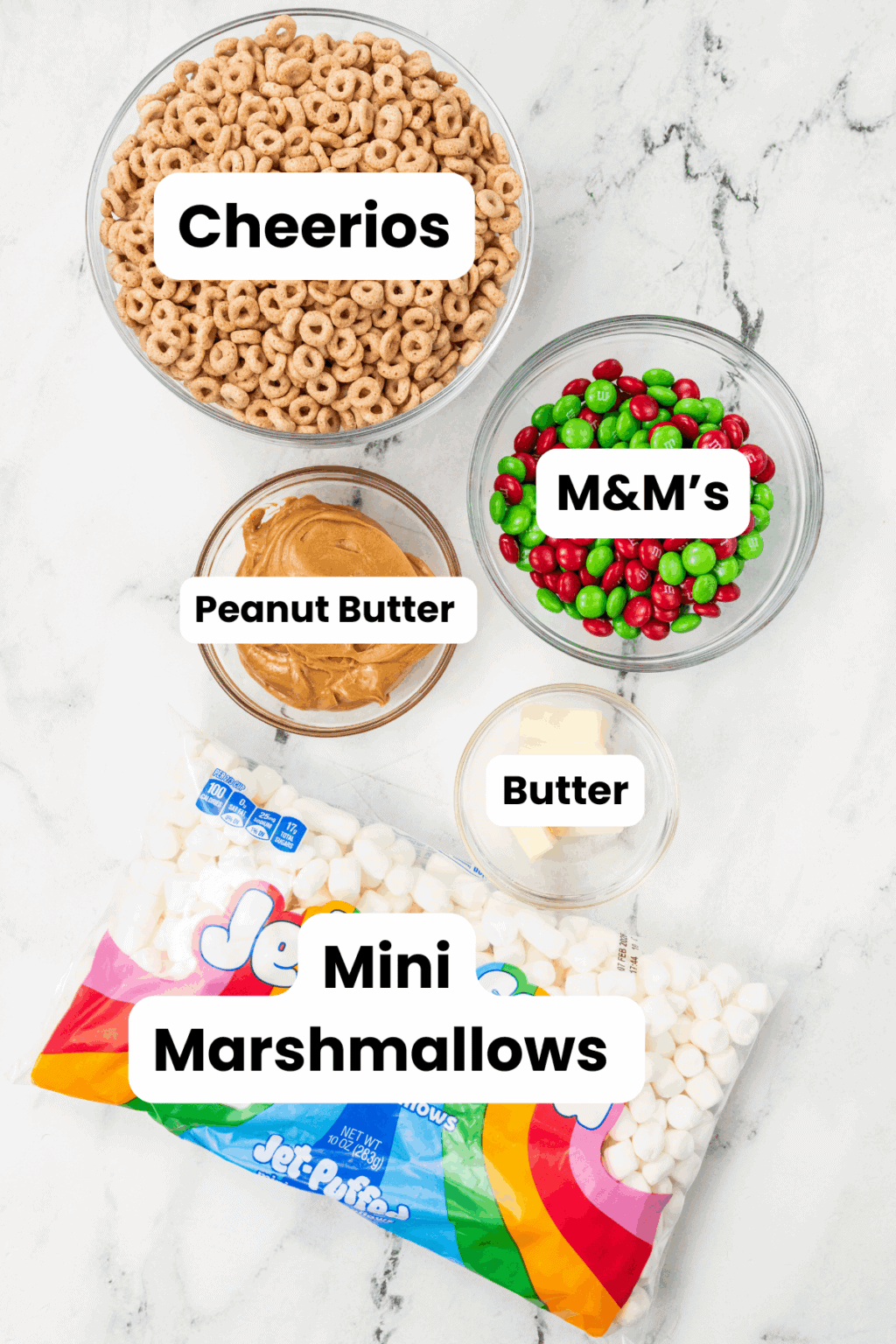 Christmas M&M Cheerio Treats