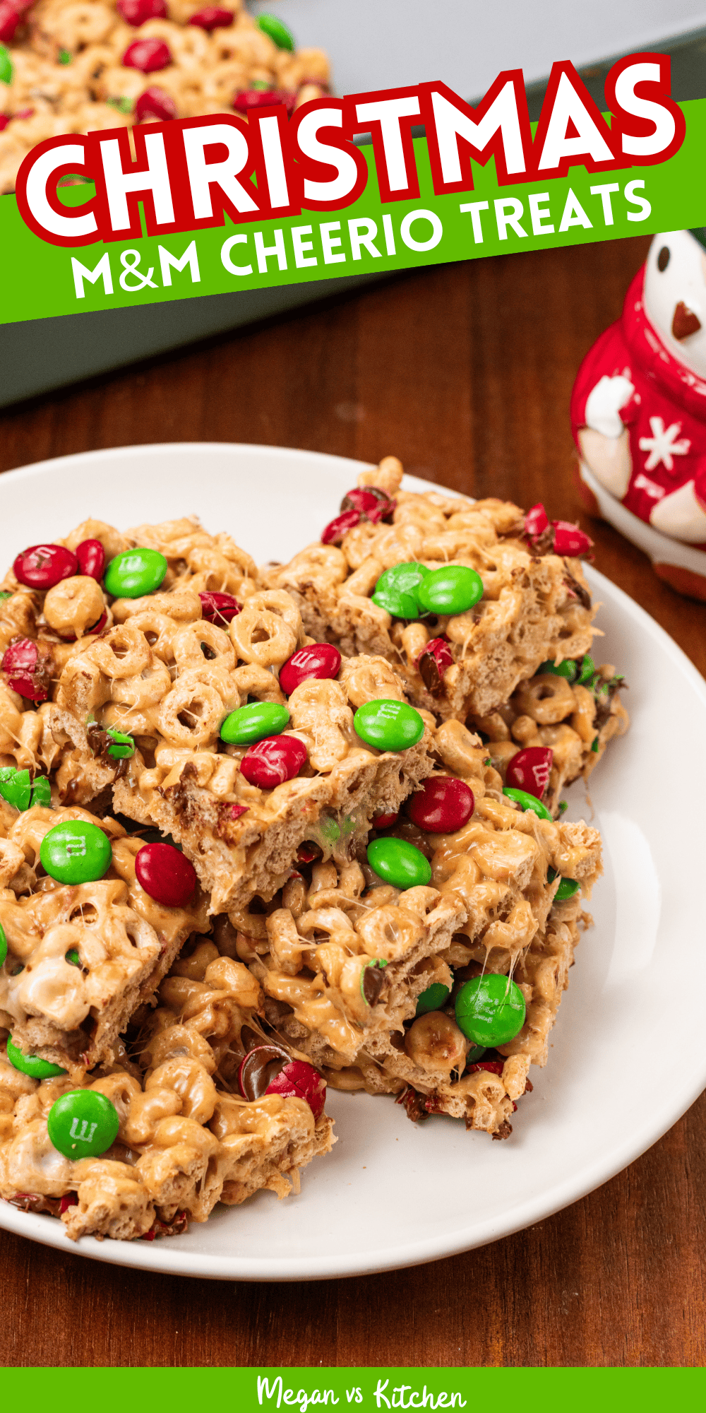 Christmas M&M Cheerio Treats