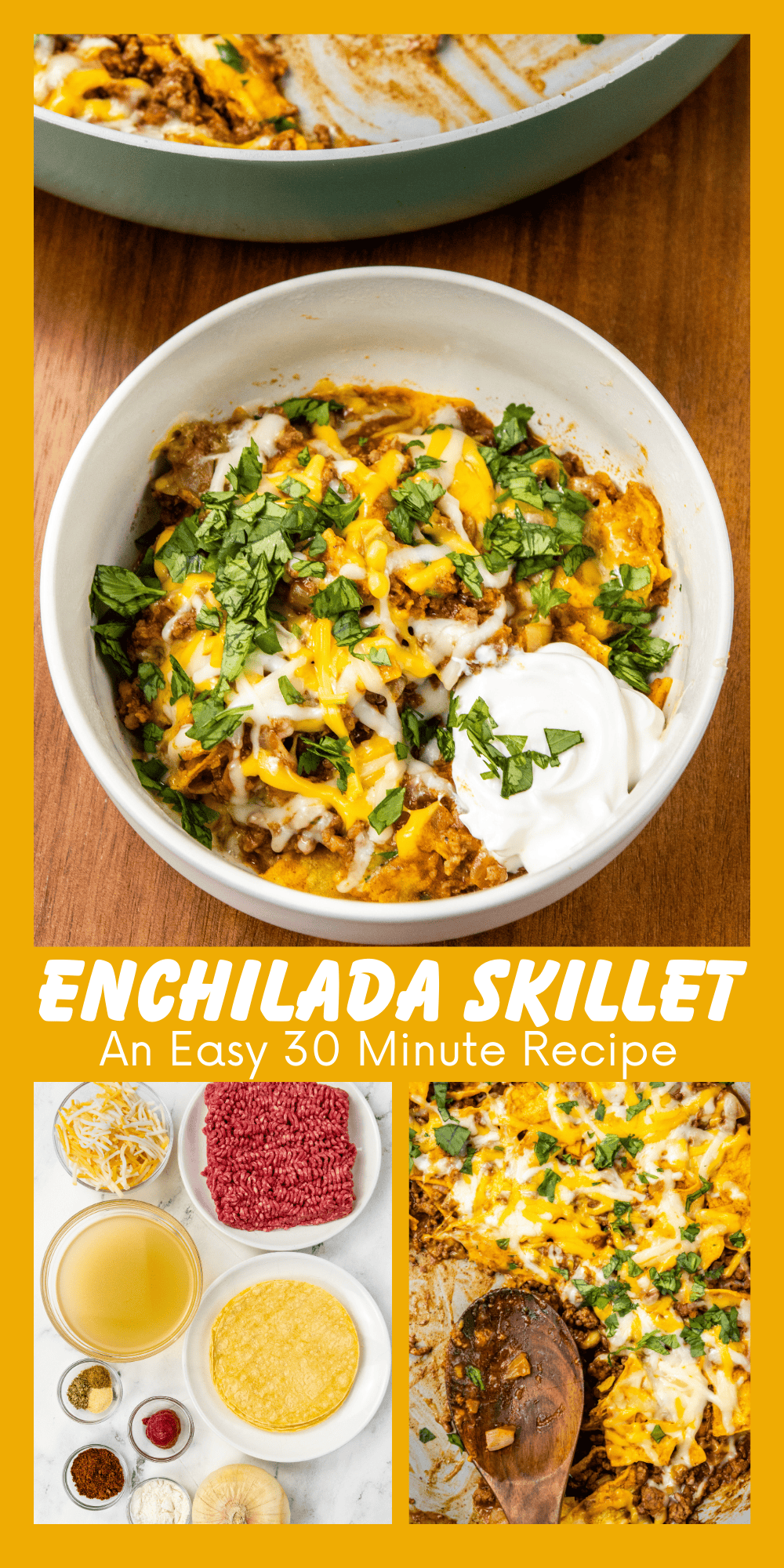 30-Minute One-Pan Beef Enchilada Skillet
