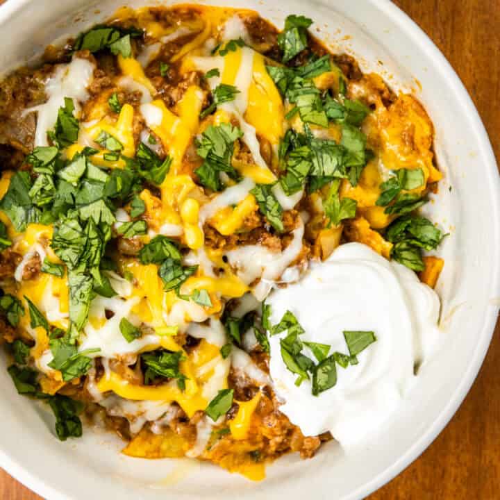30-Minute One-Pan Beef Enchilada Skillet